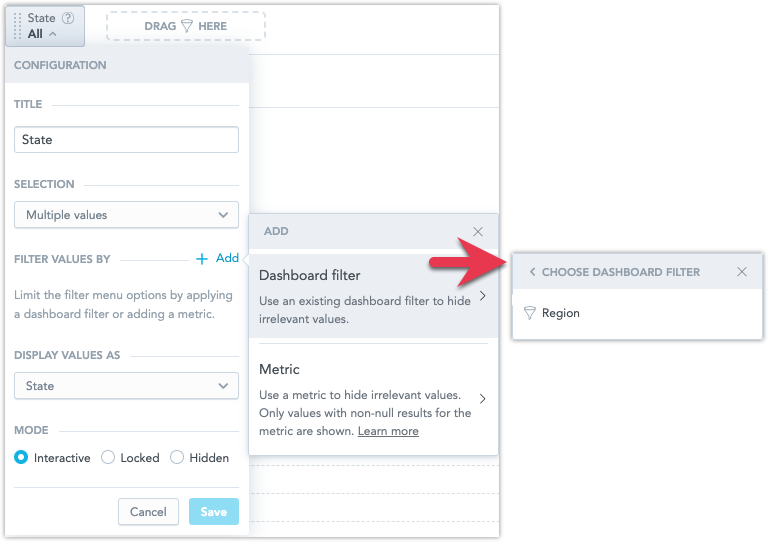 Create Dependent Filters on Dashboards | GoodData Cloud