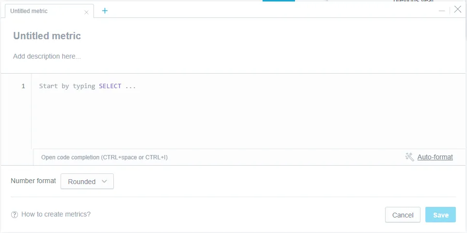 Create Metrics | GoodData Cloud