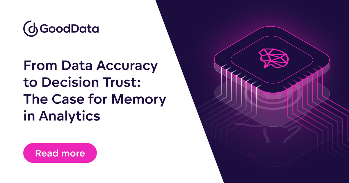 From Data Accuracy to Decision Trust: The Case for Memory in Analytics | GoodData