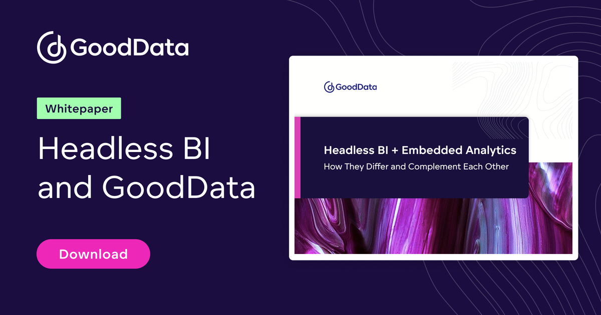 Headless BI + Embedded Analytics: Differences and Purposes | GoodData