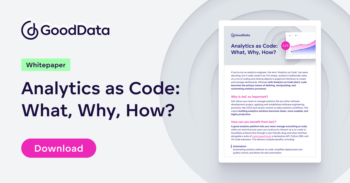 Analytics as Code: What, Why, How? | GoodData