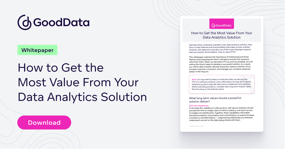 How to get the most value from data analytics | GoodData